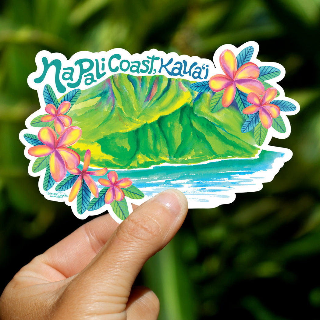 NA PALI COAST STICKER - LARGE – Lauren Taylor Creations